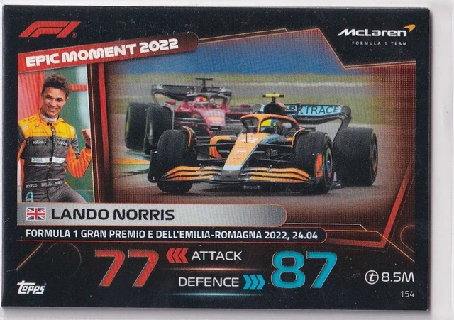 TOPPS F1 TURBO Attax 2023 Formula 1 Mappa No. 154 Epic Moment 2022 ...