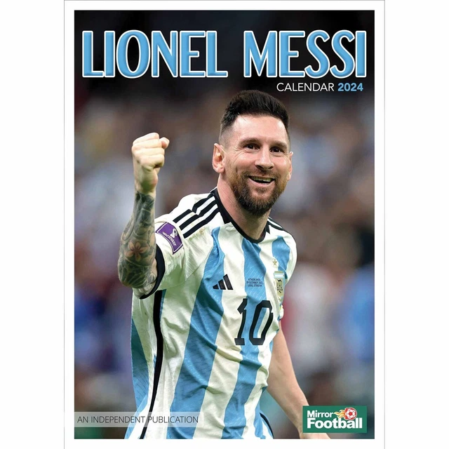 LIONEL MESSI A3 Calendar 2024 - Football - Month To View £10.99 ...