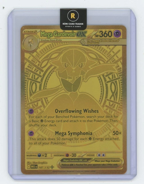 2025 POKEMON MEGA Evolution Gold Mega Gardevoir ex #187 $813.00 ...
