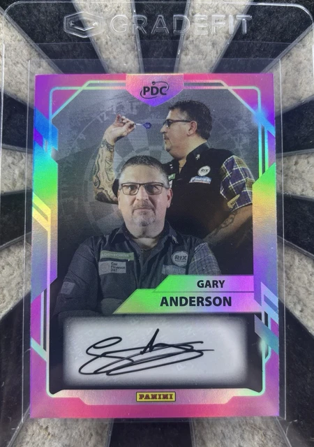 PDC WORLDS DARTS Championship Panini 2026 - Gary Anderson Autograph /80 ...