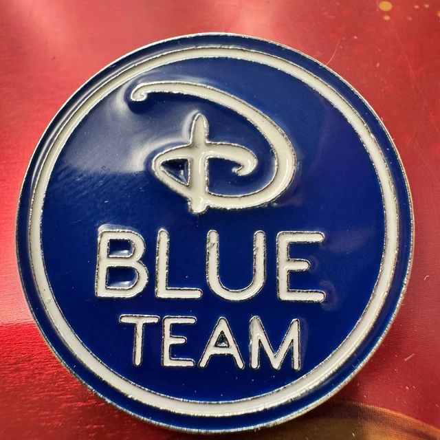 RARE DISNEY BLUE Team Pin From Disneyland Paris DLP Mickey Mouse Cast ...
