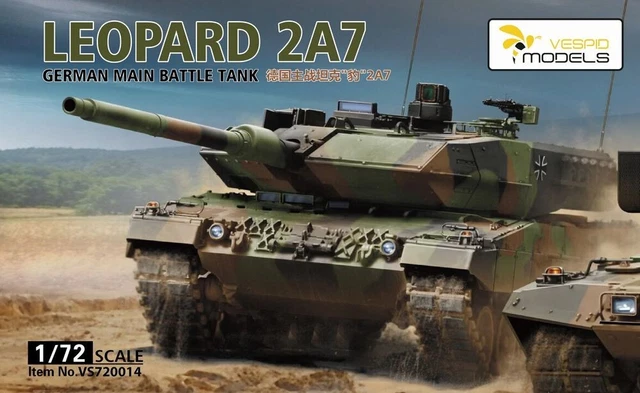 VESPID MODELS VS720014 1/72 German Main Battle Tank Leopard 2A7 $31.99 ...