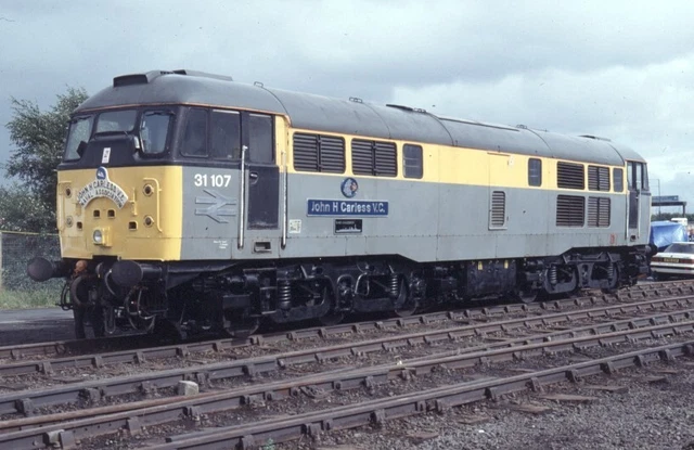 35MM SLIDE BR British Railways Diesel Loco Class 31 31107 @ Bescot 1992 ...