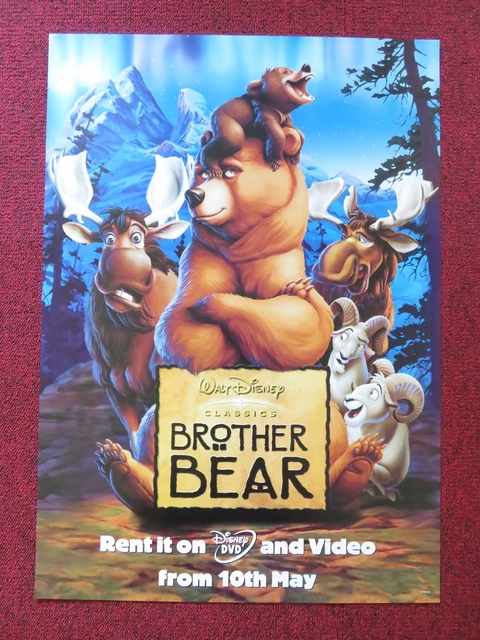 BROTHER BEAR VHS & Dvd Video Poster Disney Joaquin Phoenix Rick Moranis ...