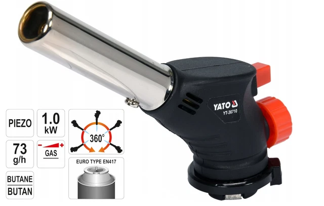 FLAME SPRAY GUN Bunsen burner soldering burner gas burner with piezo ...