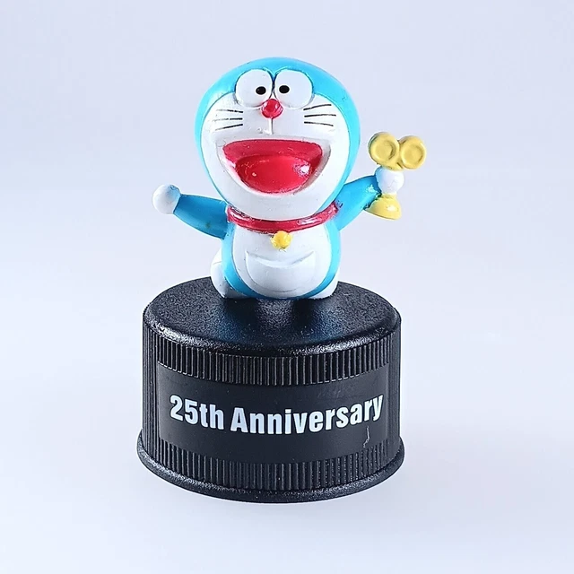 DORAEMON MOVIE 25TH Anniversary Bottle Cap Figure Seven-Eleven Limited ...