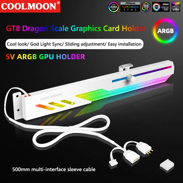 5# GT8 HORIZONTAL GPU Support Video Card Stand GPU Holder (White) EUR ...