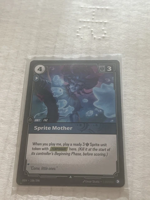 RIFTBOUND LEAGUE OF Legends TCG Sprite Mother 106/298 Origins Non Foil ...