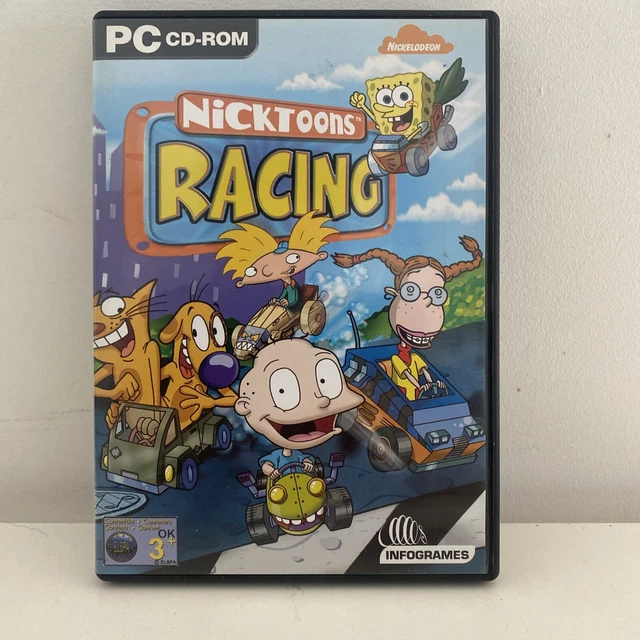 NICKTOONS RACING WINDOWS PC CD-Rom Nickelodeon Spongebob Ren & Stimpy ...