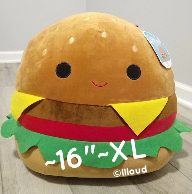 SQUISHMALLOW CARL THE Cheeseburger 12" Burger Hamburger Collectible ...