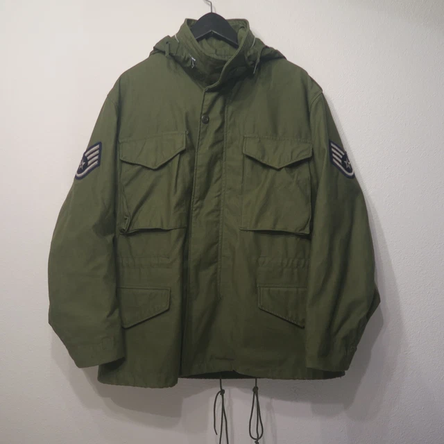 VINTAGE 60S M-65 Field Jacket Vietnam US Army Military OG 1969 Medium ...