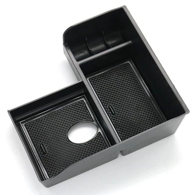 BOÎTE DE RANGEMENT pour console centrale de voiture noire accoudoir ...