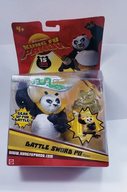 KUNG FU PANDA Battle Sword Po Action Figure 2007 Mattel $24.95 ...