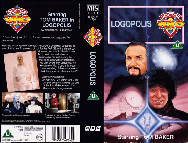 DOCTOR WHO - Logopolis [VHS] £6.96 - PicClick UK