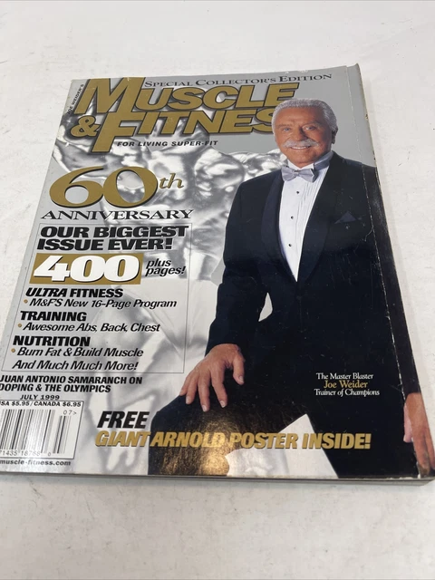 JOE WEIDER'S MUSCLE & Fitness - Lots of 4 Magazines including 60th ...