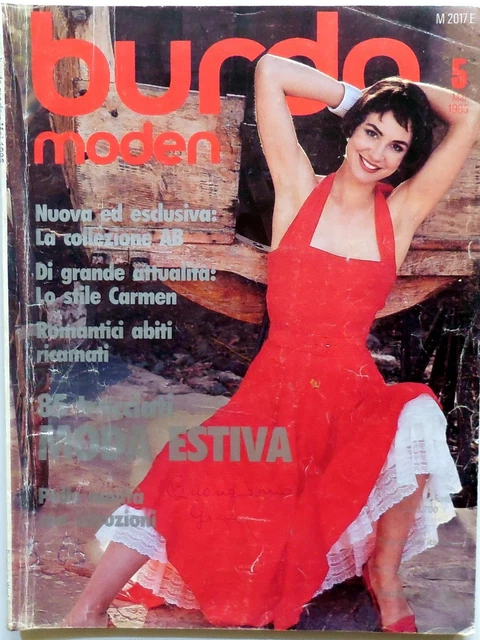 MAGAZINE BURDA MODEN 5 May 1985 Paper Models + Italian Annex £6.96 - PicClick UK