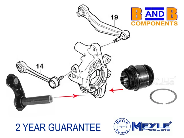 BALL JOINT & Integral Link Rear Lower Bmw X5 E39 E60 E61 Meyle ...