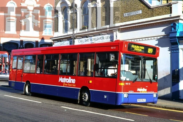 35MM SLIDE METROLINE Dennis Dart SLF Plaxton DLD22 R122RLY 1997 ...