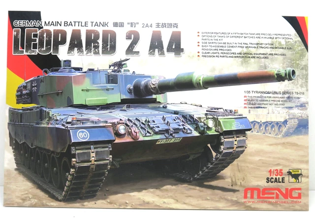 LEOPARD 2A4, BUNDESWEHR,PANZER, Bausatz,Kit 1:35, MENG-Model, TS-016 ...