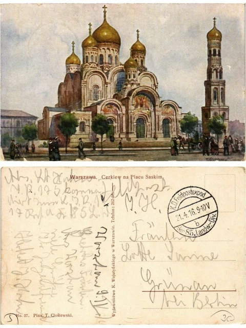 CPA AK WARSZAWA Cerkiew na placu Saskim POLAND WARSAW (289366) $14.36 ...