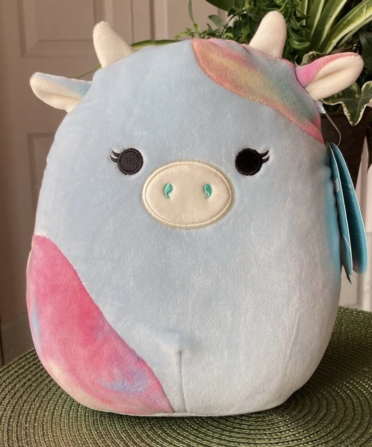 SQUISHMALLOWS CAEDIA THE BLUE COW 8" Plush, Blue Cow Tie-Dye Patch ...