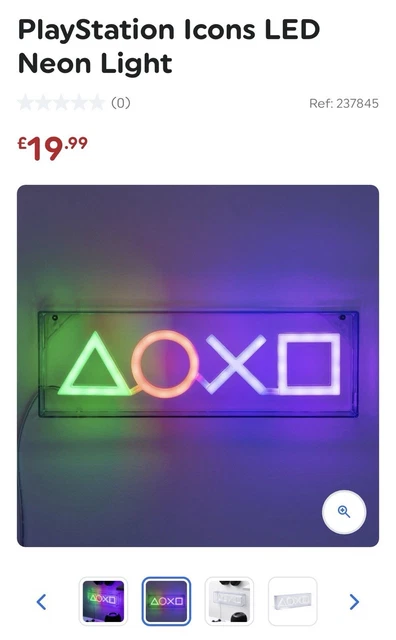 PLAYSTATION ICONS LED Neon Light - Officially Licensed Free Standing ...