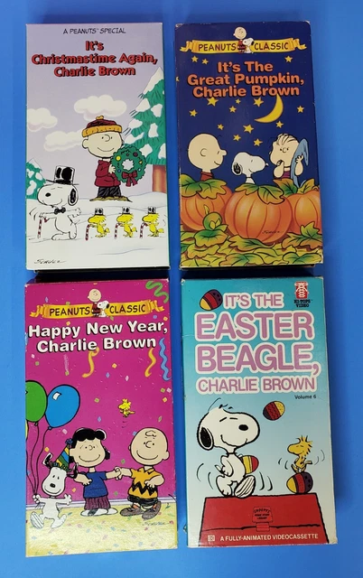 CHARLIE BROWN AND Snoopy, collection VHS Peanuts Holiday (Lot de 4 VHS ...