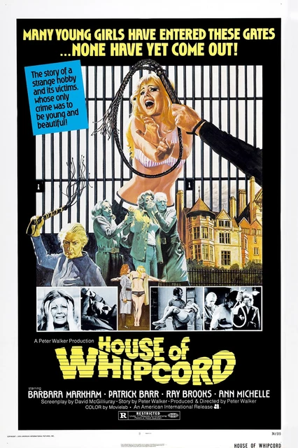 HOUSE OF WHIPCORD (1974) Horror, Barbara Markham, Public Domain DVD NO ...