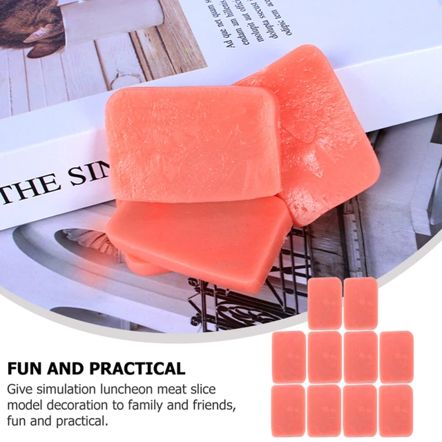 10 PCS FAKE Food Props Ham Luncheon Meat Shop Decorations Supermarket £ ...