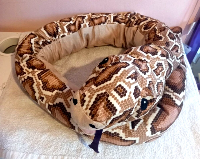IKEA DJUNGELSKOG LARGE Burmese Python Snake Hand Puppet Soft Toy Plush ...