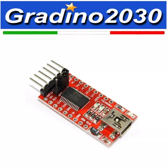 MODULO ADATTATORE SERIALE per Arduino FT232RL FTDI USB a TTL 3.3V 5.5V ... MODULO ADATTATORE SERIALE per Arduino FT232RL FTDI USB a TTL 3.3V 5.5V ...