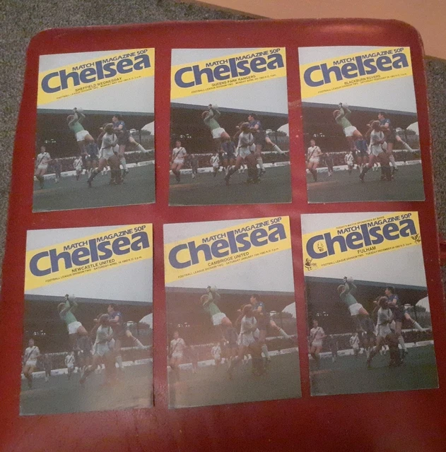 13 CHELSEA FOOTBALL Programmes 1980/81 - 90/91 £5.42 - PicClick UK