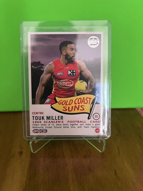 2024 AFL TEAMCOACH Scanlens Retro Touk Miller Gold Coast Suns * Retro ...