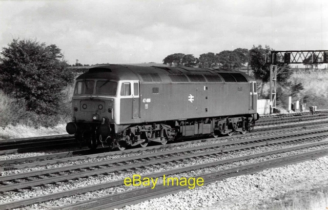 PHOTO RAILWAY 6X4 Class 47 47488 Light Engine at Ruscombe 5/10/85 £2.00 ...