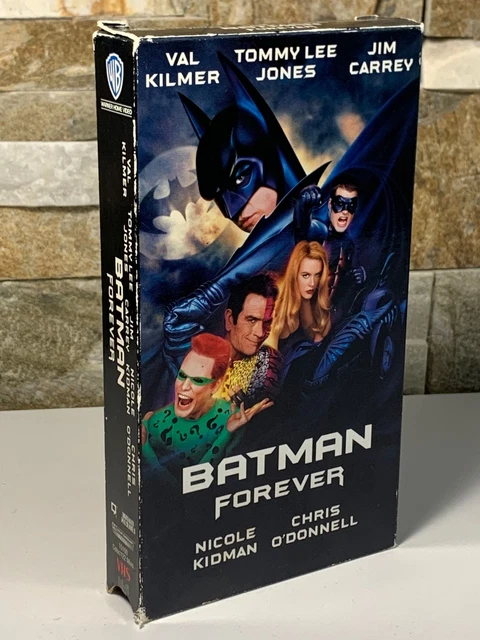 BATMAN FOREVER VHS Tape Warner Bros Movie Val Kilmer Jim Carrey PG-13 ...