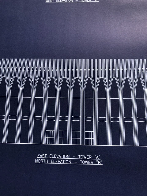 WORLD TRADE CENTER Twin Towers Blueprints - Various Construction ...