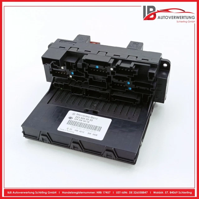 MERCEDES BENZ C-CLASS W203 C200 CDI Fuse Box SAM Module 2039060005 £264 ...