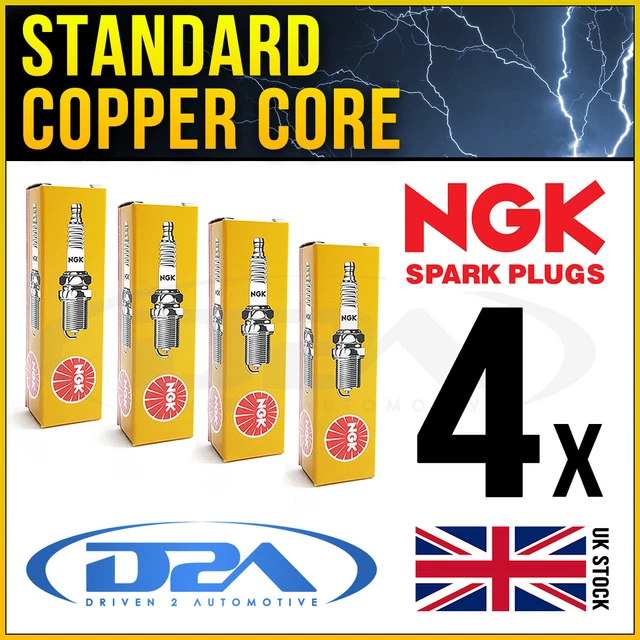 4X NGK BP5E (4669) Standard Spark Plugs For TRIUMPH TR7 2.0 09/74-->10/ ...