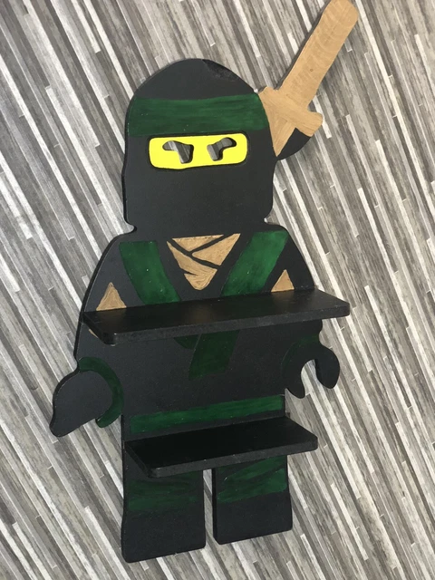 LEGO NINJAGO THEMED Figure Display Shelf Stand, Customise, Kids Toy ...