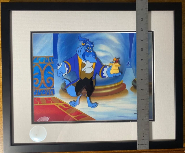 DISNEY ALADDIN TV Series 1994-95 Original Production Cel Genie As Beast ...