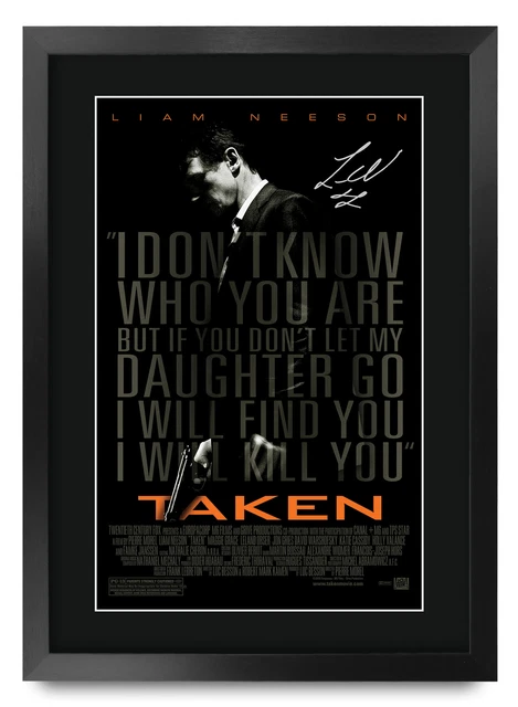TAKEN LIAM NEESON Cool Gift Idea Printed A3 Poster Signed Picture for ...