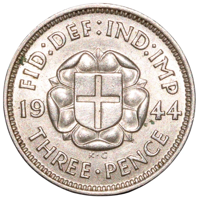 1944 GREAT BRITAIN George VI Threepence Coin £60.00 - PicClick UK