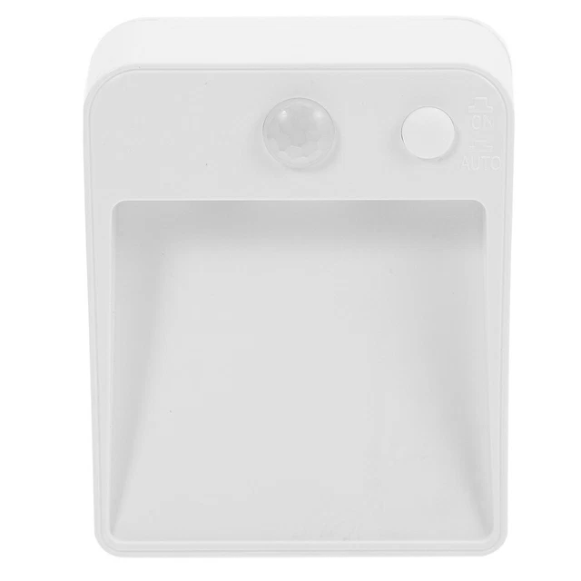 SQUARE SHAPED MOTION-SENSING Cordless Battery Powered LED Night Light ...