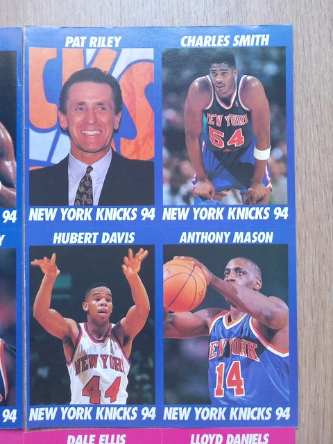 LOT 40 FICHES 5majeur 1994 Knicks, Spurs,suns,Lakers,hawks, Hornets ...