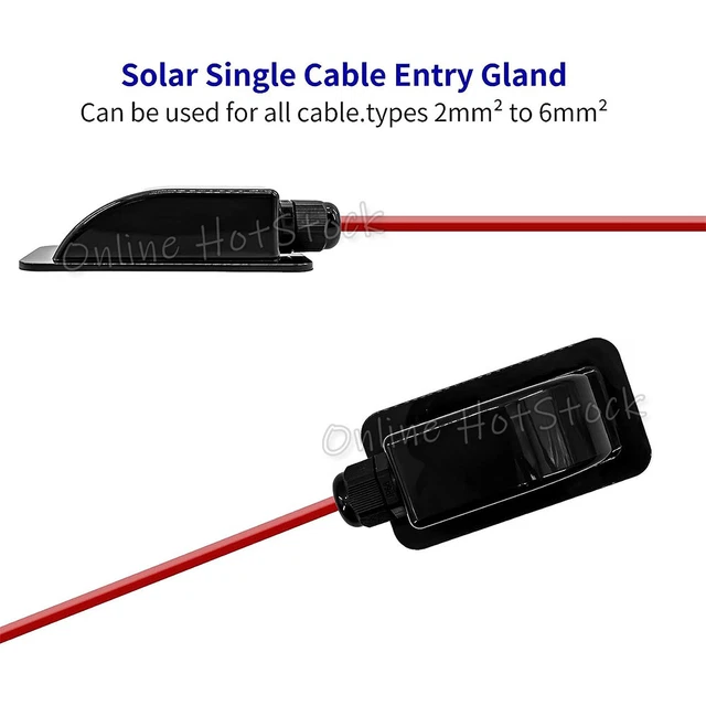 CARAVAN SOLAR CAR Junction Box Camper Roof Wire Cable Entry Gland Box ...