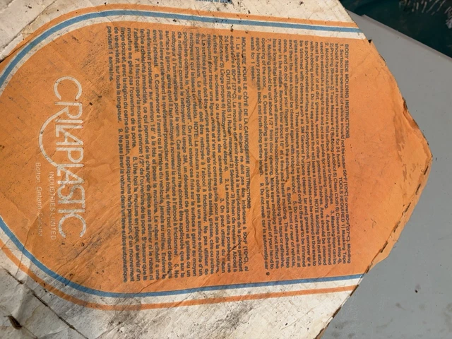 VINTAGE AUTO BODY Side Molding Trim. Not Sure If Adhesive Is Still Good ...