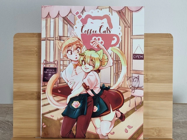 COFFEE CATS ZINE Furry Fandom Art Book Illustrations Kickstarter + Acrylic Charm EUR 93,46 ...