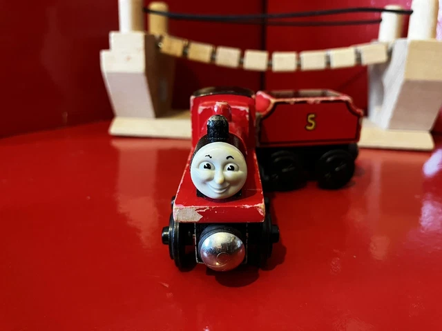 JAMES & TENDER ‘96 Wooden Railway Britt Thomas & Friends Brio ...