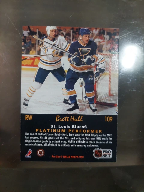 1991-92 PRO SET Platinum Hockey Card Brett Hull #109 $1.80 - PicClick CA