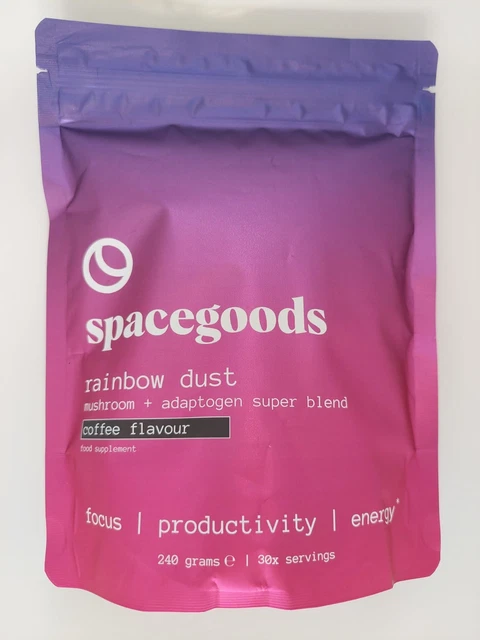 SPACEGOODS RAINBOW DUST 240g | 30 Servings | Flavoured Mushroom Coffee ...